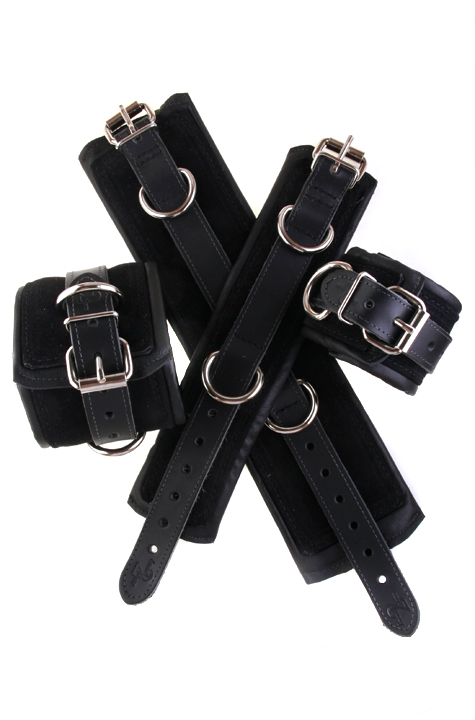 Premium Padded Leather Cuffs - The BDSM Toy Shop